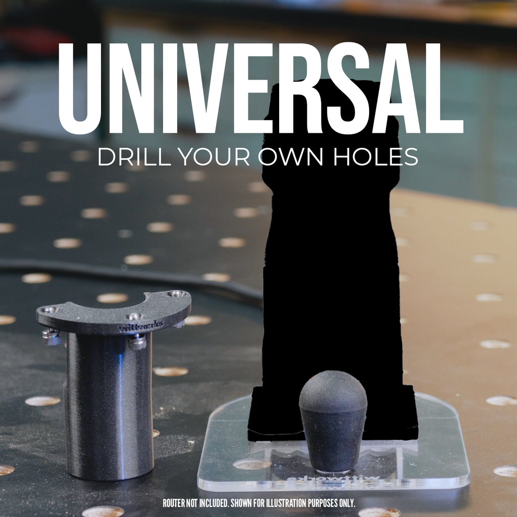 Trim Router Base DRILL YOUR OWN – Wittworkshop